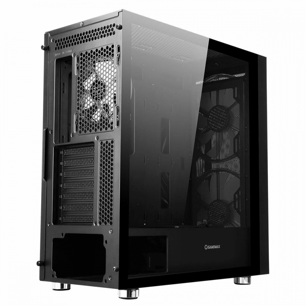 Game Max F15M Mesh Gaming Case 2x 20cm ARGB Fan 1x12cm ARGB Fan TG Side ...